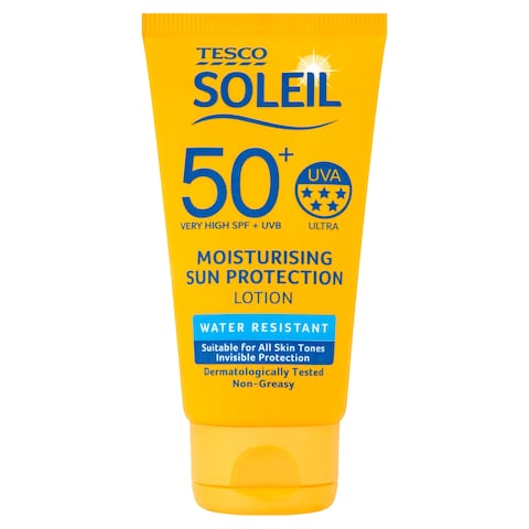 Tesco Soleil Moisturising Sun Protection Mini Lotion SPF50+ - 50ml ...