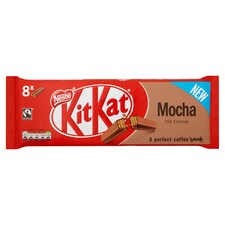 KIT KAT Mocha 2 Finger 8 x 20.7G - Tesco Groceries