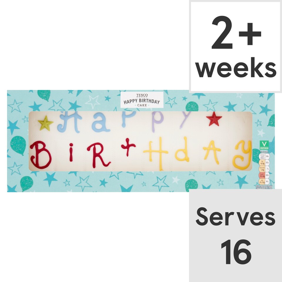 Tesco Happy Birthday Cake - Tesco Groceries