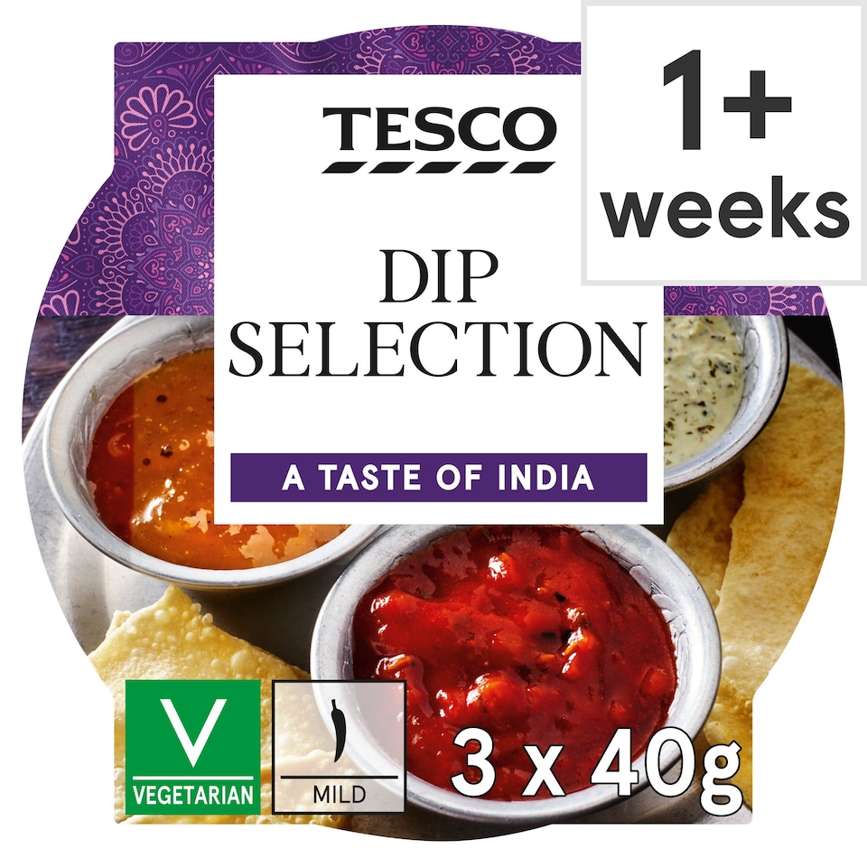 Tesco Indian Inspired Dip Selection 120g - Tesco Groceries