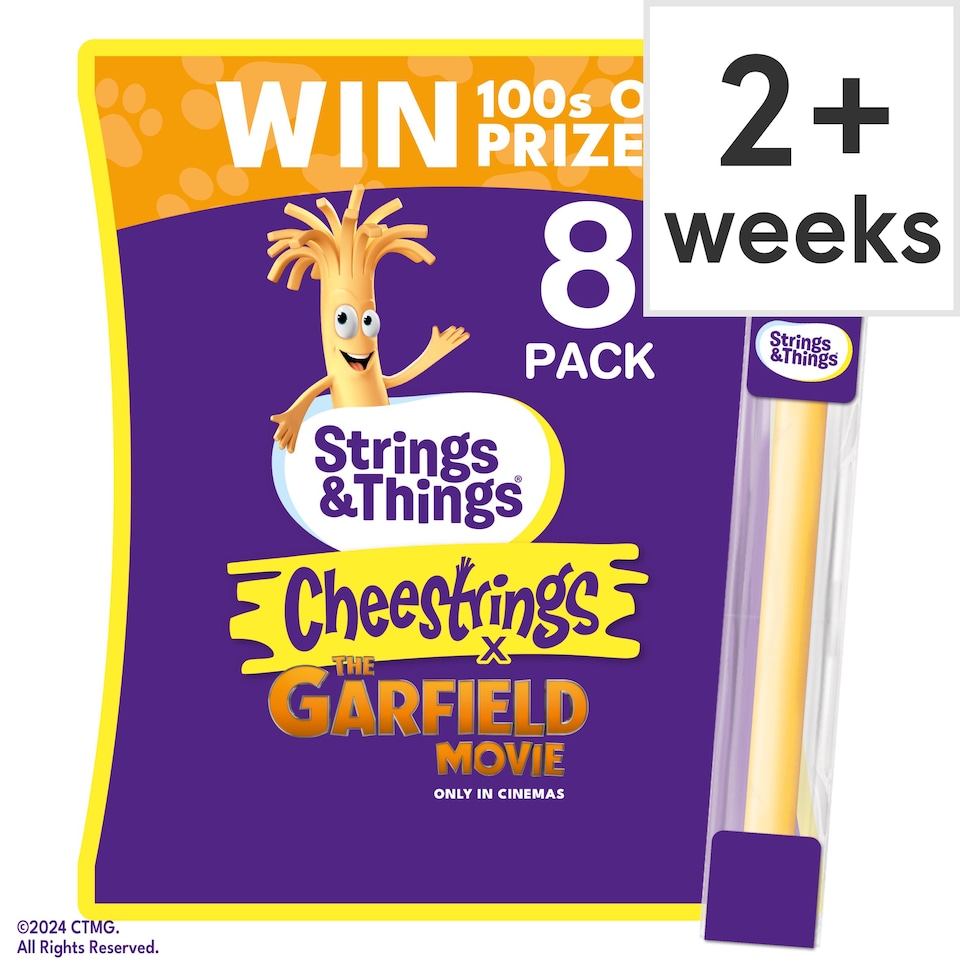 Cheestrings Original 8Pk Cheese Snacks 160G - Tesco Groceries