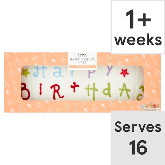 Tesco Happy Birthday Cake - Tesco Groceries