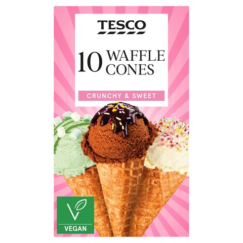Tesco 10 Waffle Cones - Tesco Groceries