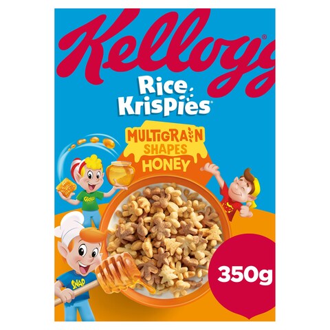 Kellogg's Rice Krispies Multigrain Shapes Honey Cereal 350g - Tesco ...