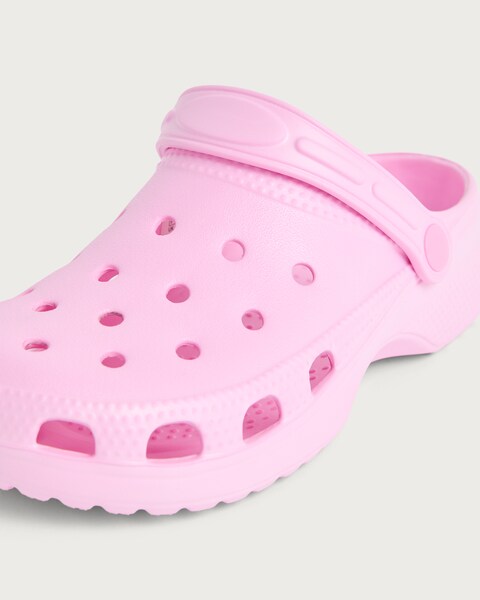 F&F Girls Slip on Clogs in Pink - Tesco Groceries