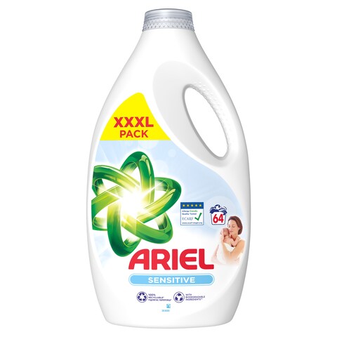 Ariel Washing Liquid,, 64 Washes Sensitive Skin Clean & Fresh - Tesco ...