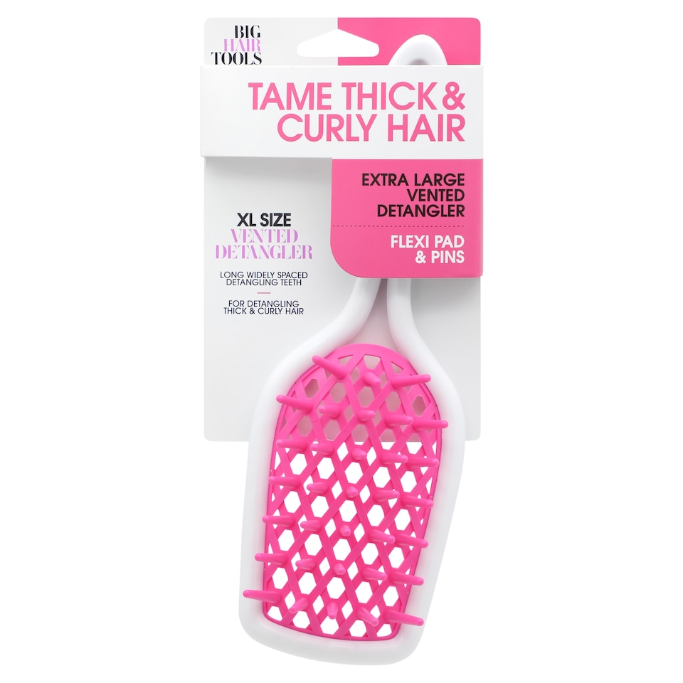 Big Hair Tools XL Vented Detangling Hair Brush - Tesco Groceries