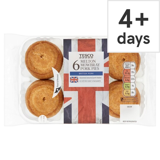 Tesco 6 Mini Melton Mowbray Pork Pies 300G - Tesco Groceries