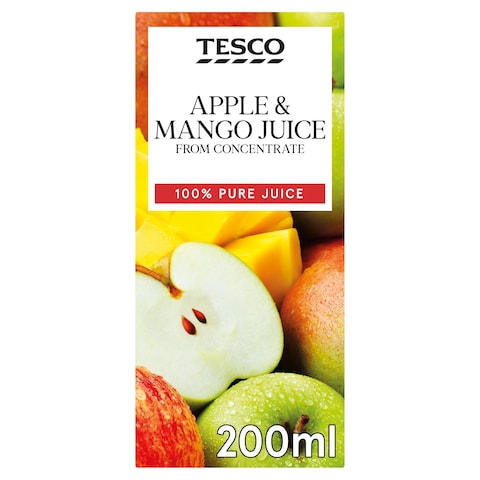 Tesco Apple & Mango Juice From Concentrate 200Ml - Tesco Groceries