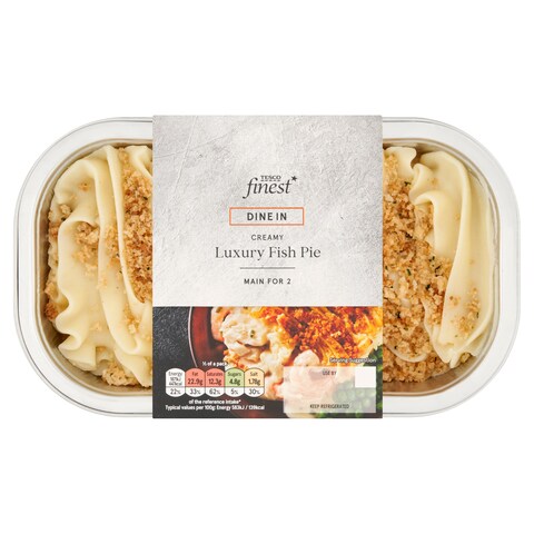 Tesco Finest Dine In Luxury Fish Pie 700g - Tesco Groceries