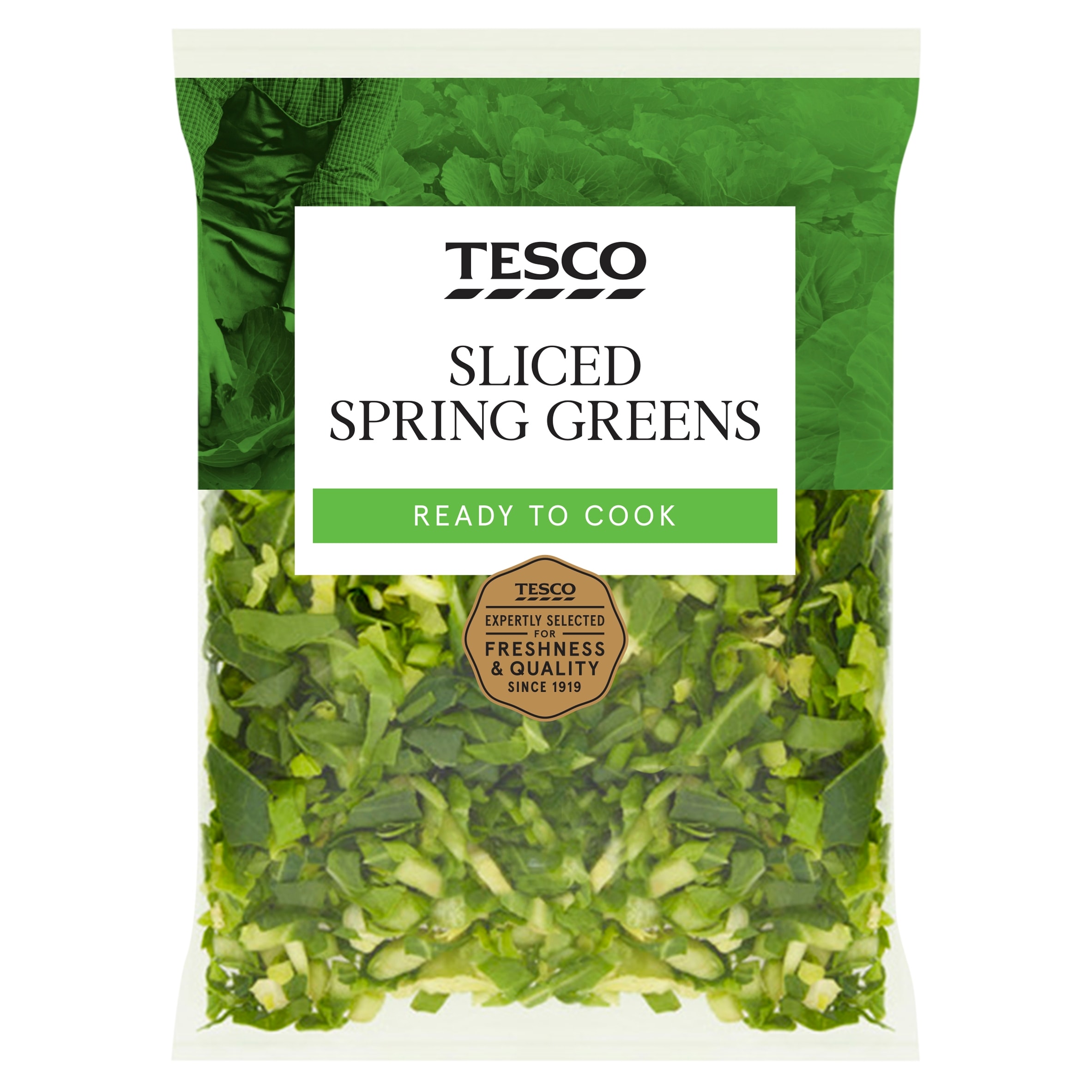 Tesco Sliced Spring Greens 240G - Tesco Groceries