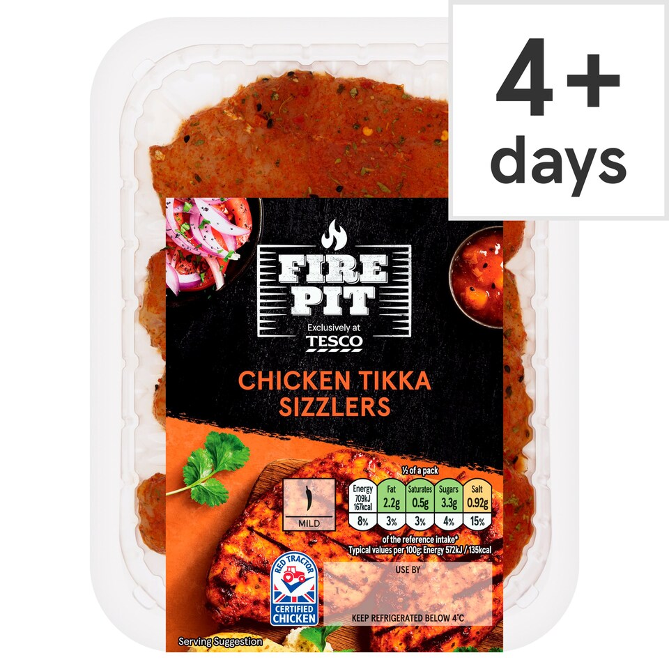Tesco Fire Pit Chicken Tikka Sizzlers 300G - Tesco Groceries