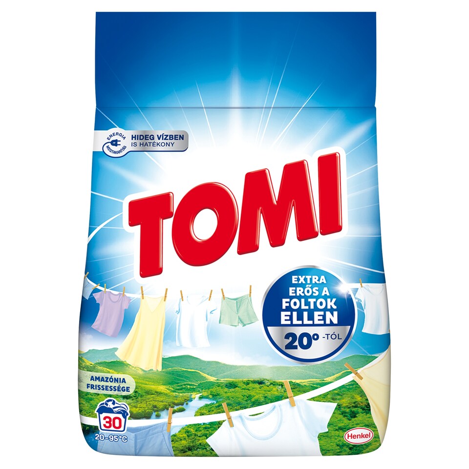 Tomi Amazónia Frissessége mosószer fehér és világos ruhákhoz 30 mosás 1 ...