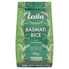 Laila Basmati Rice 10Kg - Tesco Groceries