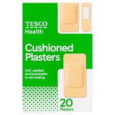 Tesco Cushioned Plasters 20'S - Tesco Groceries