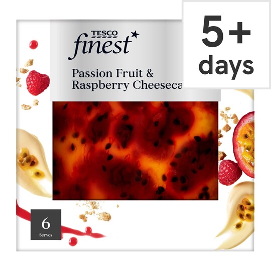 Tesco Finest Cheesecake Passion Fruit & Raspberry 540G - Tesco Groceries