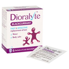 Dioralyte Blackcurrant 6 Sachets - Tesco Groceries