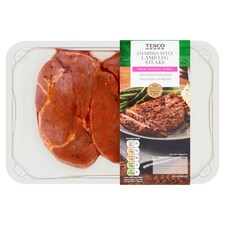 Tesco 2 Harissa Style Lamb Leg Steaks 250G - Tesco Groceries