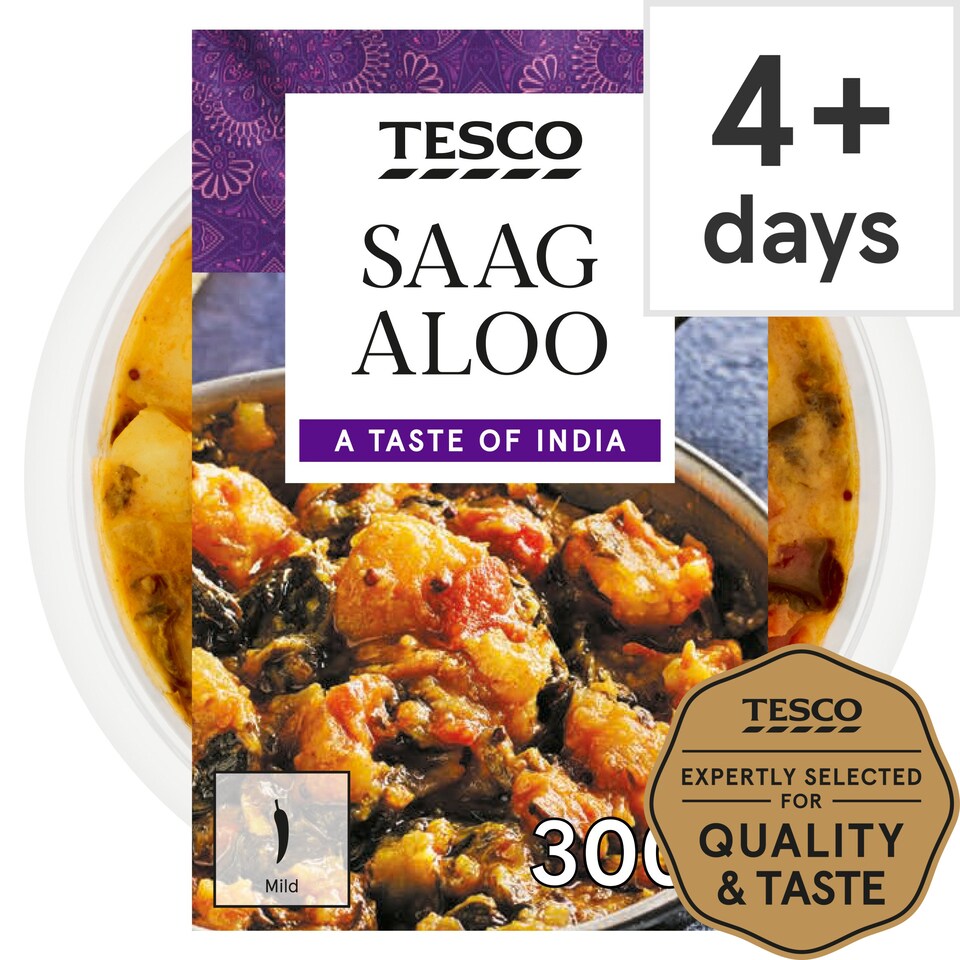 Tesco Indian Saag Aloo 300G - Tesco Groceries