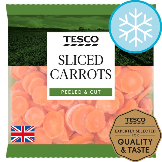 Tesco Sliced Carrots Peeled & Cut 1Kg - Tesco Groceries