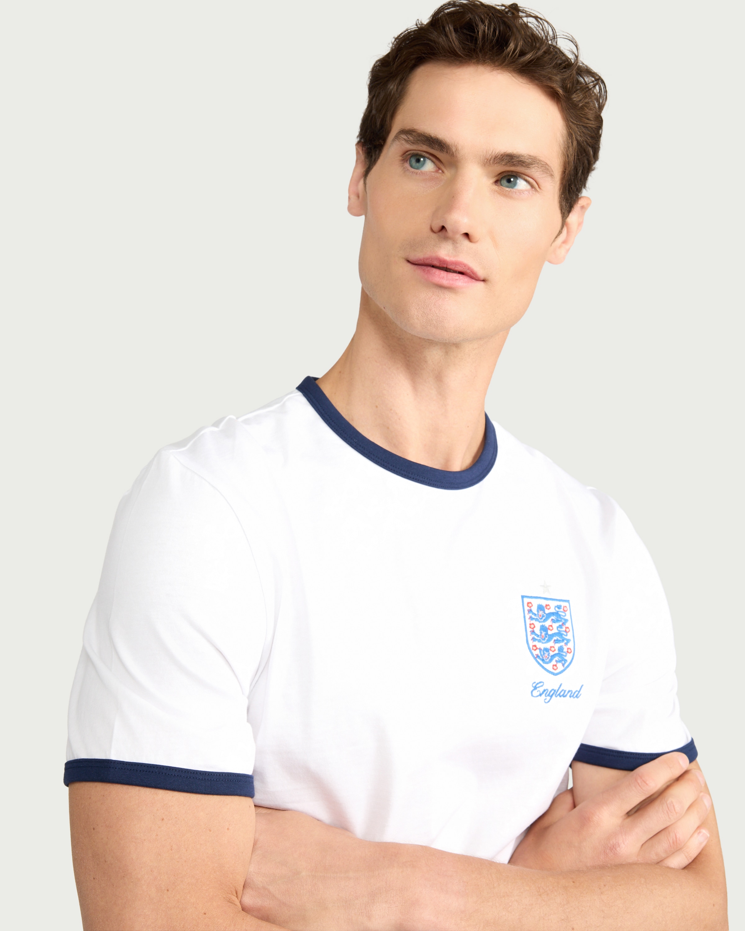 England Pure Cotton T-Shirt in White - Tesco Groceries
