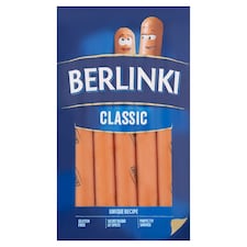 Berlinki Classic Cooked Smoked Sausage with Pork and Chicken Meat 250 g ...