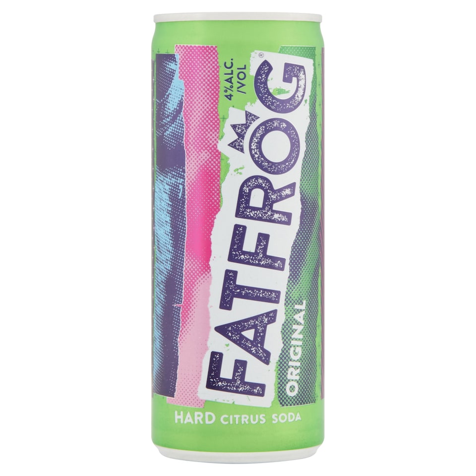 Fat Frog Original Hard Citrus Soda 250Ml - Tesco Groceries