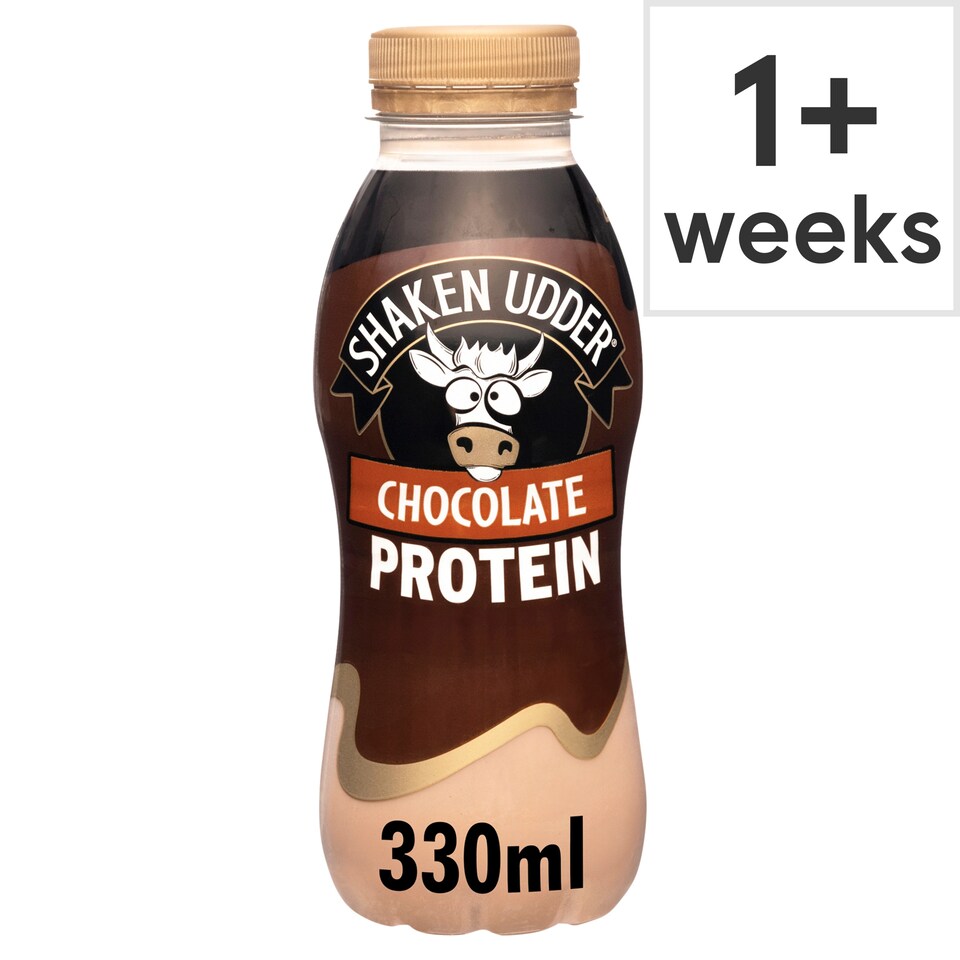 Shaken Udder Chocolate Protein Milkshake 330ml - Tesco Groceries