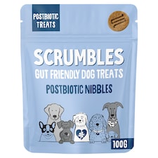 Scrumbles Chicken Postbiotic Nibbles Dog Treats 100g - Tesco Groceries