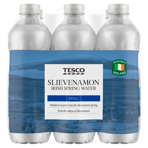 Tesco Slievenamon Irish Still Spring Water 6X500ml - Tesco Groceries