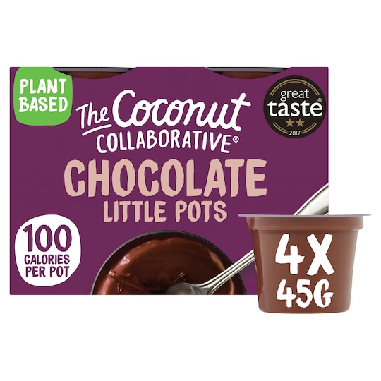 Coconut Collaborative Little Chocolate Pots Dairy Free 4X45g - Tesco ...