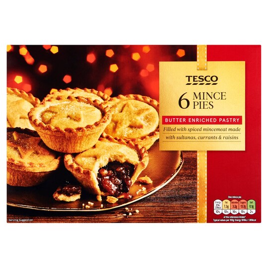 Tesco Mince Pies 6 Pack - Tesco Groceries