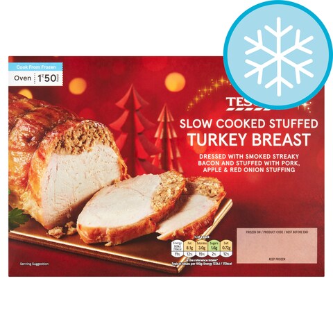 Tesco Slow Cooked Buttermilk Turkey Breast Joint with Smoked Streaky ...