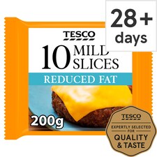 Tesco 10 Reduced Fat Mild Slices 200G - Tesco Groceries