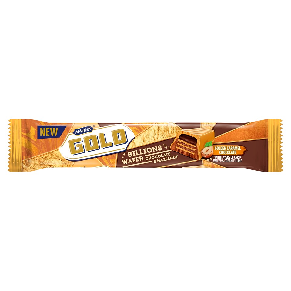 McVitie's Gold Billions Chocolate & Hazelnut Wafer Bar 39g - Tesco ...