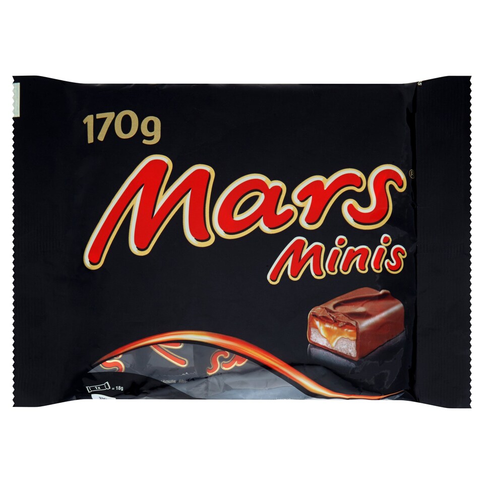 Mars Minis Family Pack Chocolate Filled with Nougat and Caramel 170g ...