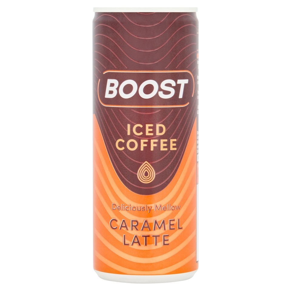 Boost Iced Coffee Caramel Latte 250ml - Tesco Groceries