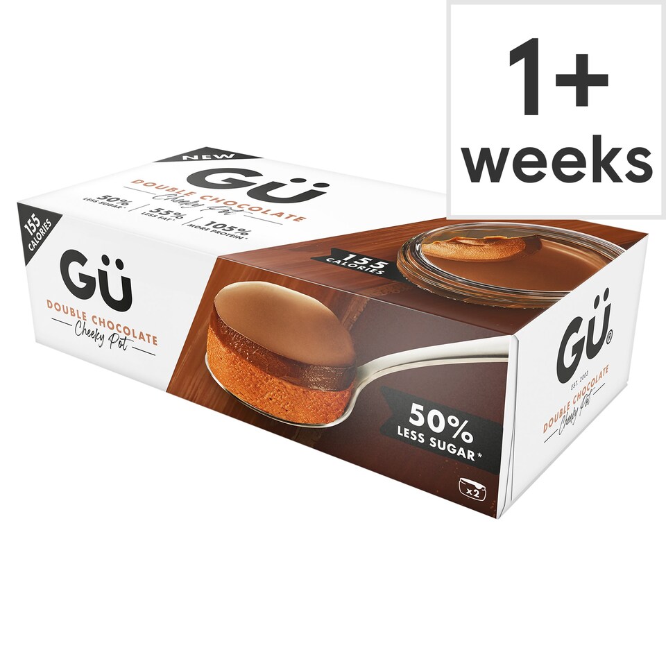 Gu Double Chocolate Desserts 2x80g - Tesco Groceries