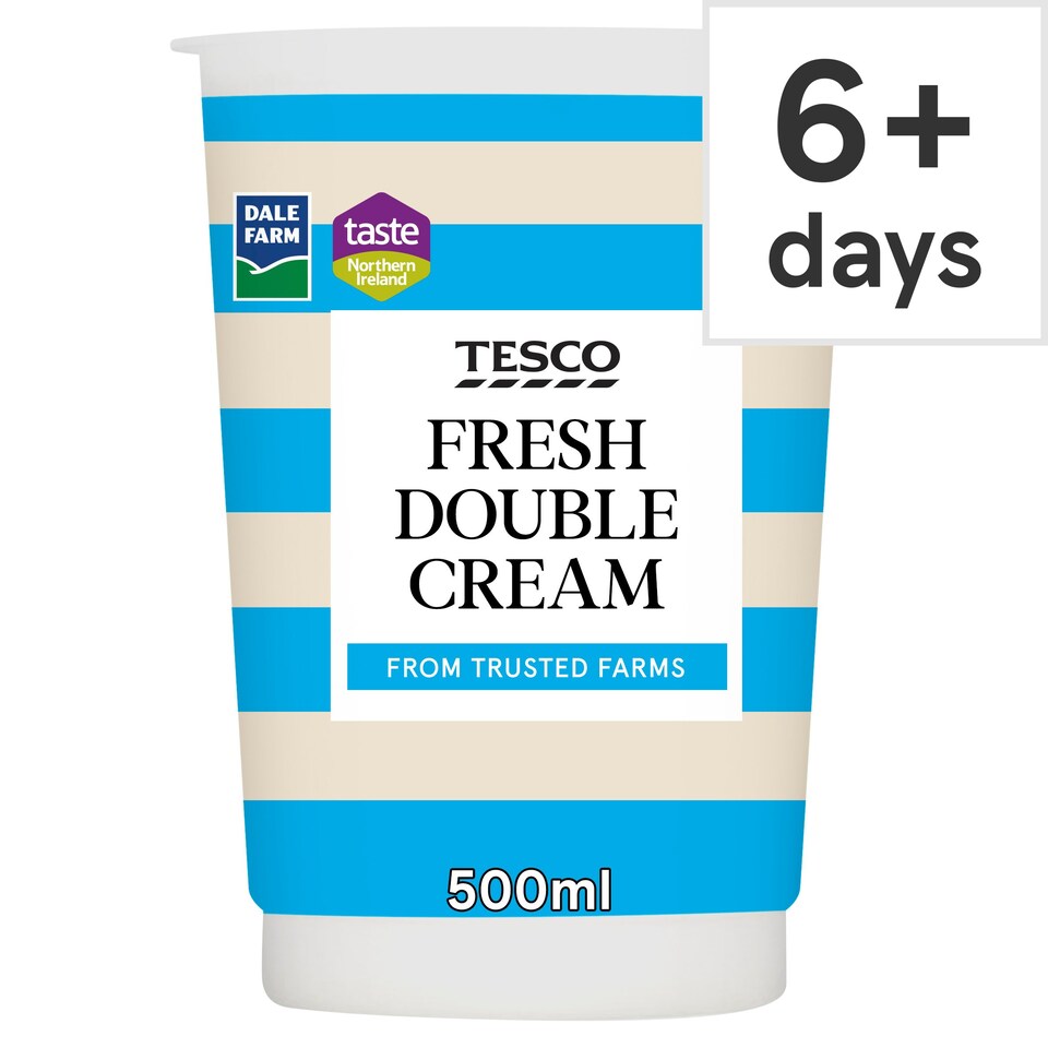 Tesco Fresh Double Cream 500Ml - Tesco Groceries