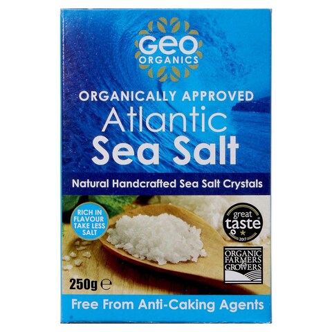 Geo Organics Atlantic Sea Salt 250G - Tesco Groceries