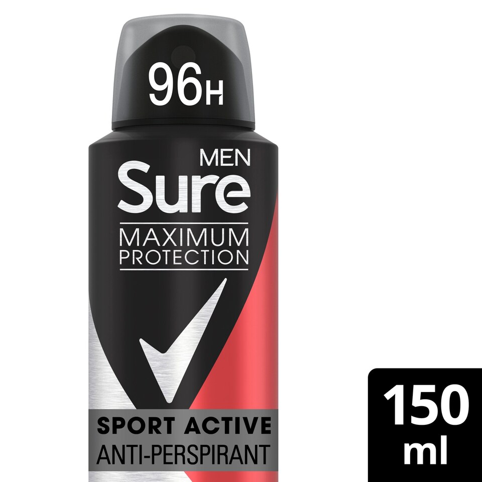 Sure Men Maximum Protection Sport Active Antiperspirant Deodorant 150ml ...