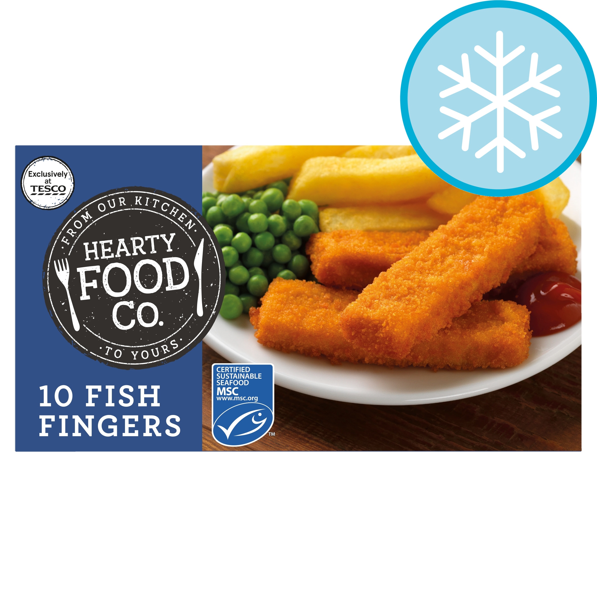 Hearty Food Co Fish Fingers 10 Pack 250g - Tesco Groceries