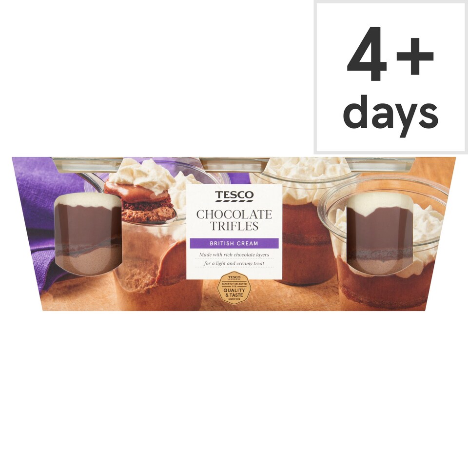 Tesco Chocolate Trifles (3 x 119g) 357g - Tesco Groceries