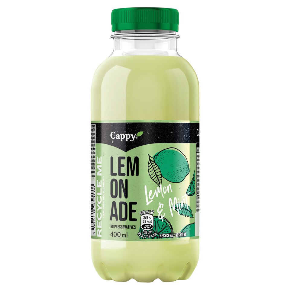 Cappy Lemonade Lemon & Mint 400ml - Tesco Groceries