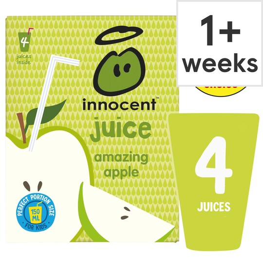 Innocent Kids Apple Juice 4X150ml - Tesco Groceries
