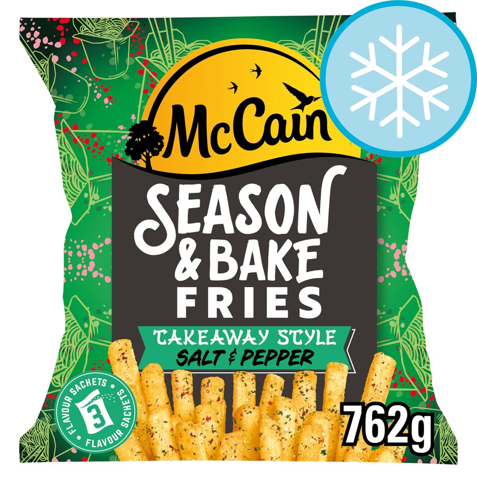 Mccain Season & Bake Salt & Pepper Fries 762G - Tesco Groceries