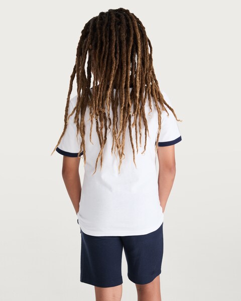 F&F Boys Drawstring Textured Shorts in Navy - Tesco Groceries