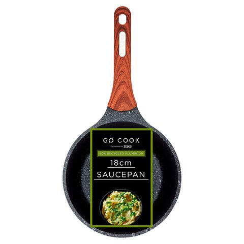Go Cook 80% Recycled 18Cm Saucepan - Tesco Groceries