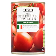 Tesco Italian Plum Peeled Tomatoes 400G - Tesco Groceries