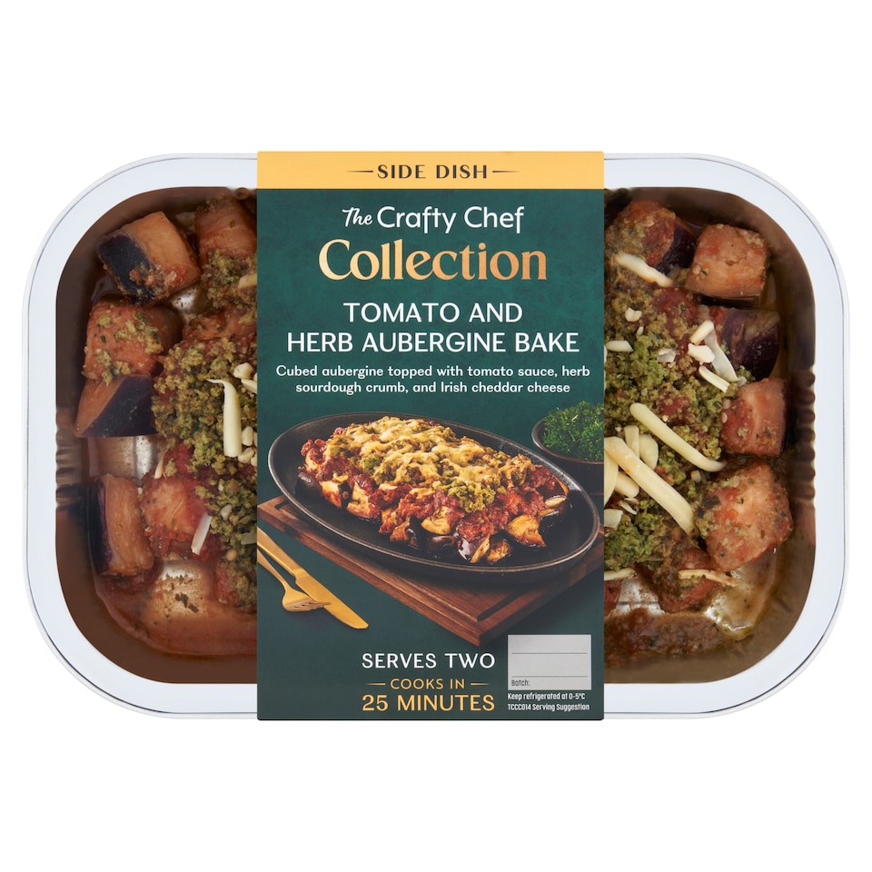 The Crafty Chef Collection Tomato & Herb Aubergine Bake 420g - Tesco ...